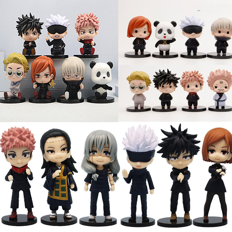 Action Figure Jujutsu Kaisen Model Toys Gojo Satoru Yuji Itadori Geto ...
