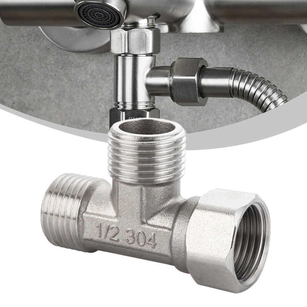 【HEPA】 T Adapter 3 Ways Valve/For Diverter Bath Toilet/Bidet Sprayer ...