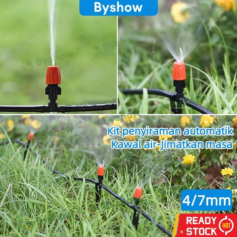 【Byshow】Garden Auto Water Irrigation Plant Dripping System Drip Kit ...