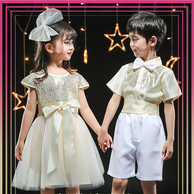Children Girls Dance Costumes Graduation Chorus Dress Student ...