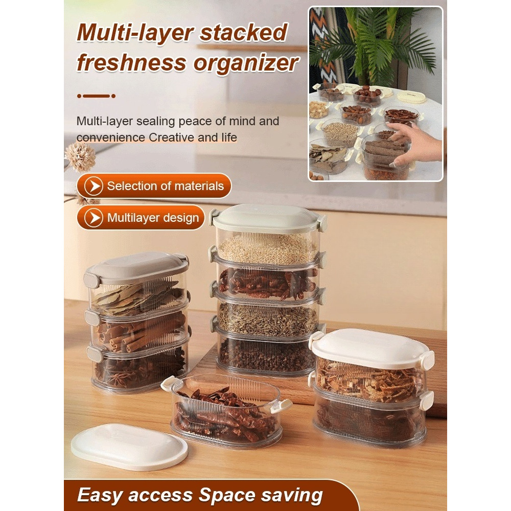 ⚡Best Price⚡[Multi-layer Stackable Freshness Organizer]多层叠加保鲜收纳盒Kitchen ...
