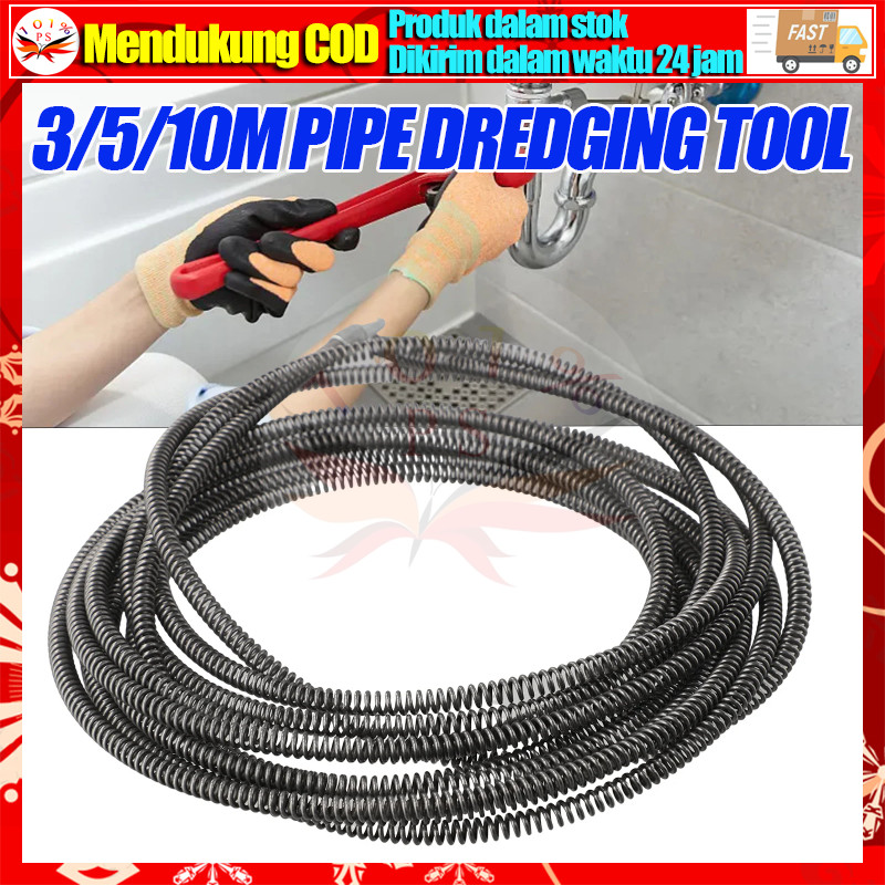 Pipe Cleaner 3M 5M 10M Wire Drain Cleaning Tool for Clogged Pipes with ...