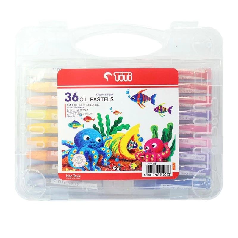 Titi pastel crayons/oils 36 colors (1set) | Shopee Singapore