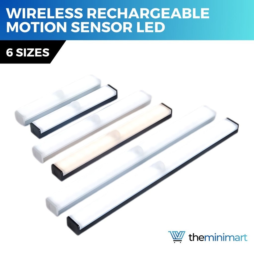 Wireless LED Light Dimmable USB Rechargeable Motion Sensor Stick On ...