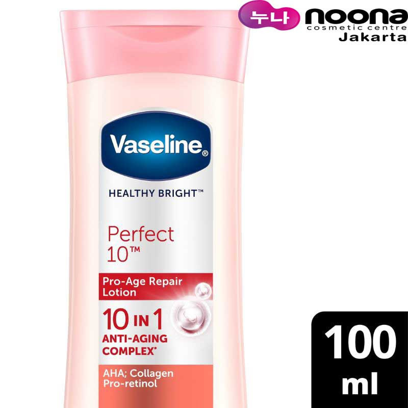 VASELINE HEALTHY BRIGHT PERFECT 10 LOTION 100 ML | Shopee Singapore