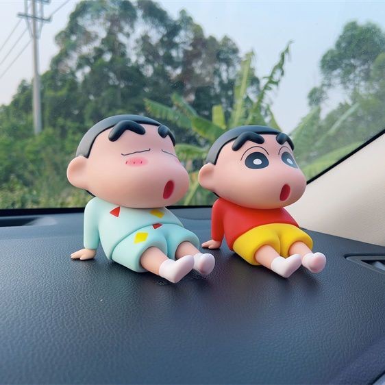 Crayon Shin-chan Car Figurine Cartoon Funny Cute Stand Decoration ...