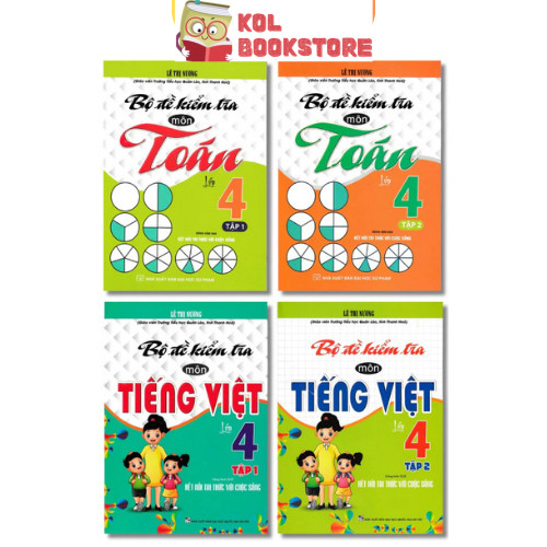 TRI Book - Combo Math + Vietnamese test set for grade 4 (Connecting ...