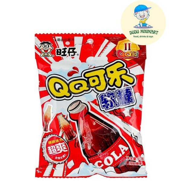 Want Want QQ Gummies Cola Flavour 70g | 旺仔QQ糖可乐味70G | Shopee Singapore