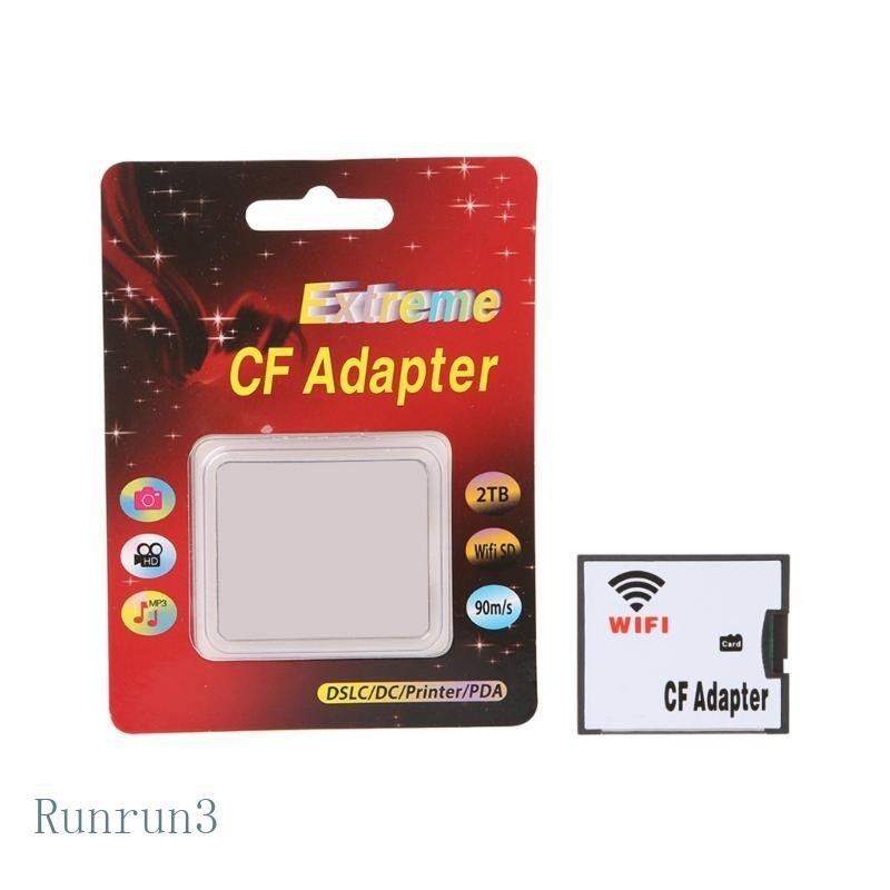 RUN Extreme Wireless WiFi SDHC SDXC Card Slot to CF Type Compact Flash ...