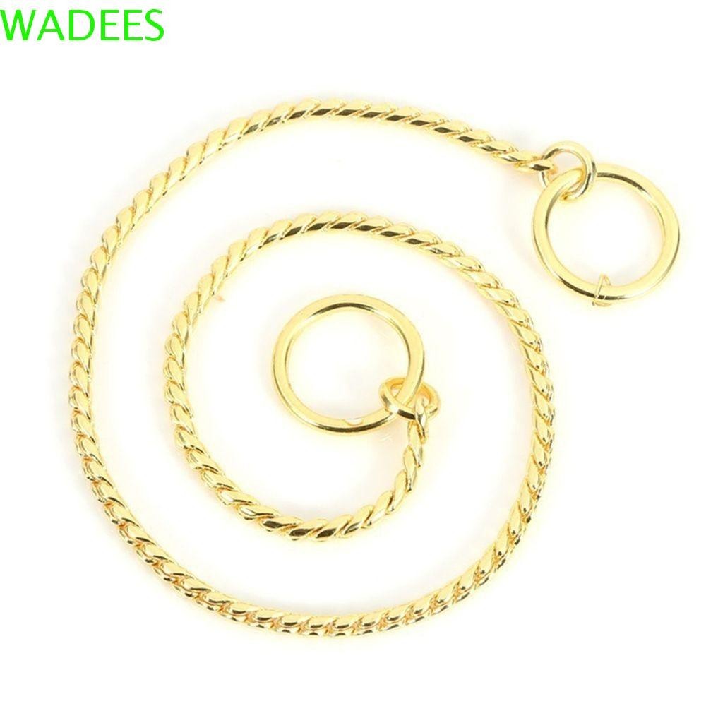 WADEES Accessories Choke Chain Snake Chain Dog Training Retriever Heavy ...