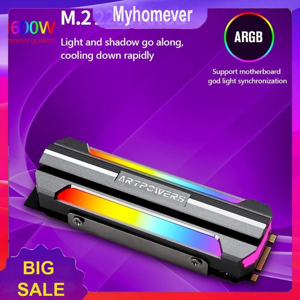 M2 SSD Heatsink Cooler ARGB M.2 2280 NVME Solid State Hard Drive ...