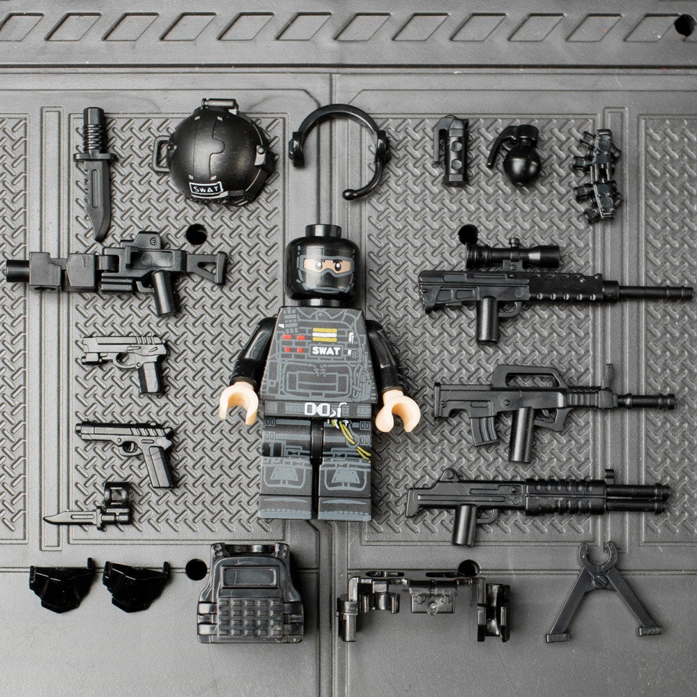 Compatible with Lego Police Warrior Armored Vehicle SWAT Special Forces ...