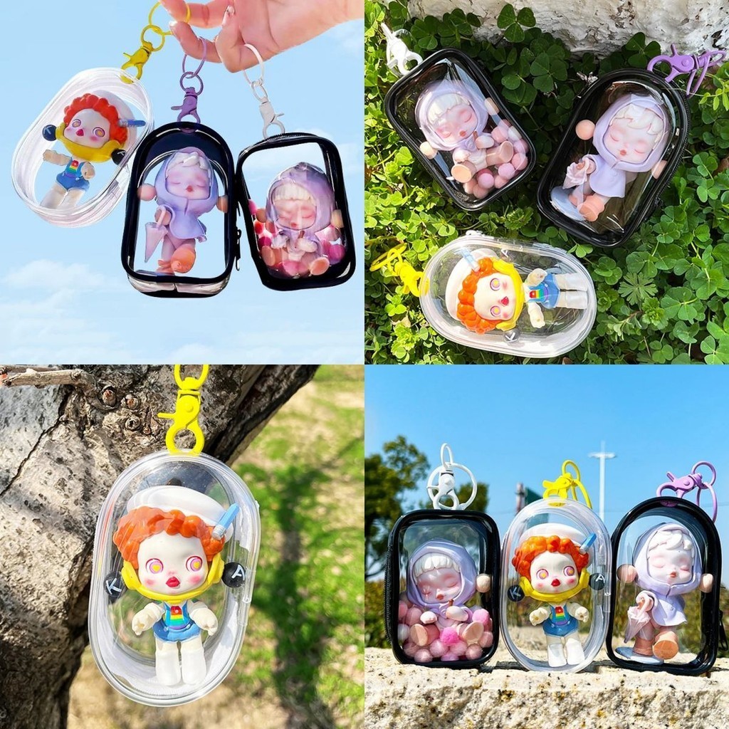 Labubu Stuffed Plush Doll Bag Pendants Keychain Soft Fluffy Labubu Doll ...