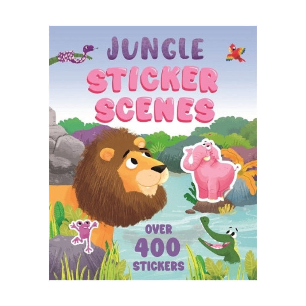 Jungle Sticker Scenes Book With Over 400 Stickers For Kids | Shopee ...