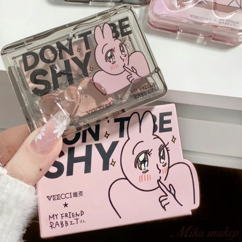 VEECCI Eyeshadow Palette 唯资眼影盘修容大地色不飞粉 Pink Rabbit Collaboration Multi ...