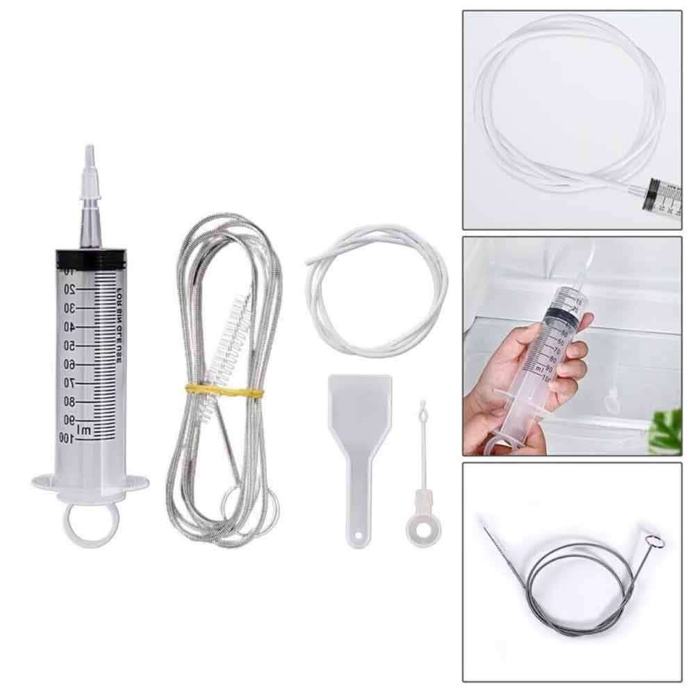 Refrigerator Fridge Drain Hole Clog Remover Tool Kit Unblocker Cleaning ...