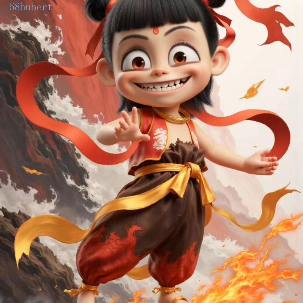 HUBERT Nezha2 Cosplay Costume, Cartoon Funny Nezha Performance Costume ...