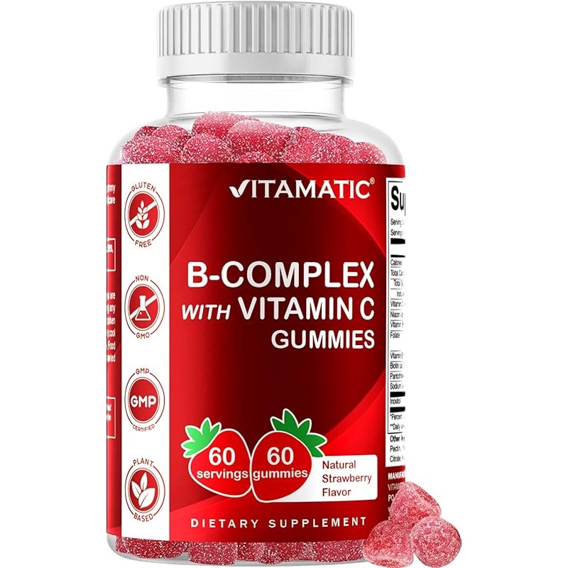 Vitamin B Compound gummy with vitamins C And Inositol - Natural ...