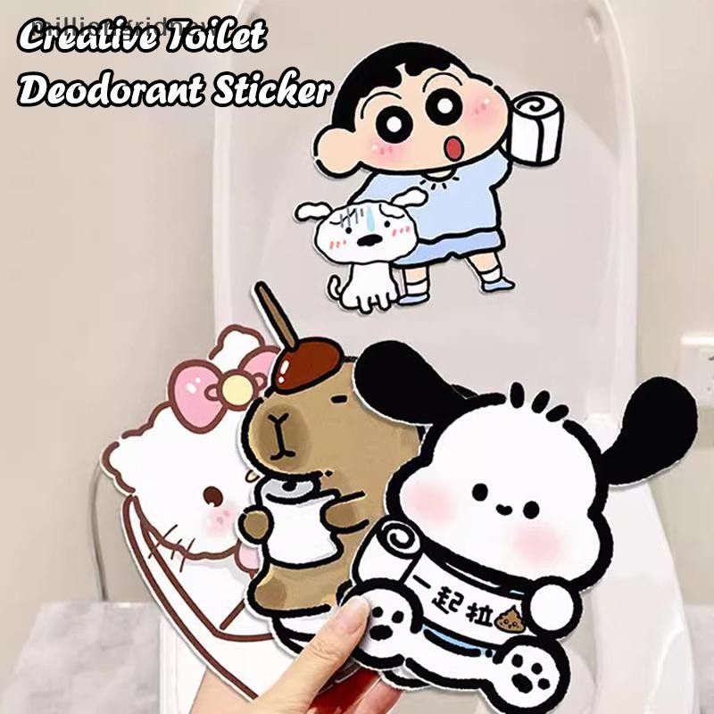 [milliongridnew] Hello Kitty Deodorant Self-Adhesive Sticker Capybara ...