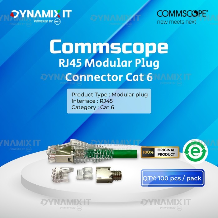 Commscope (AMP) Connector RJ45 UTP Cat.6 (ORIGINAL) | Shopee Singapore