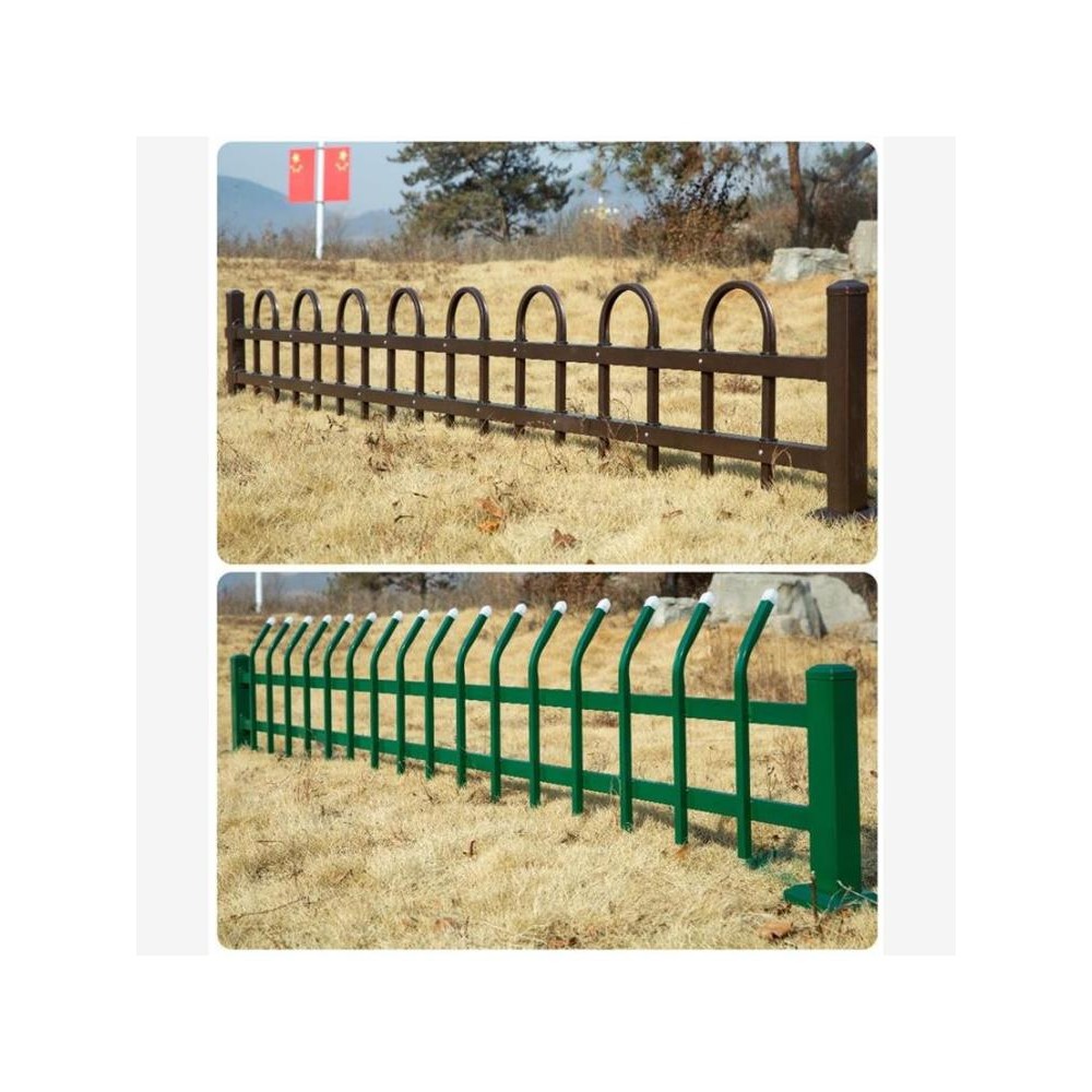 Isolation Fence Flower Bed Garden Fence Barrier Zinc Steel Lawn ...