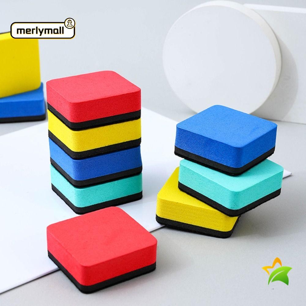 MERLYMALL Whiteboard Dry Eraser, Square Multi-color Whiteboard Eraser ...