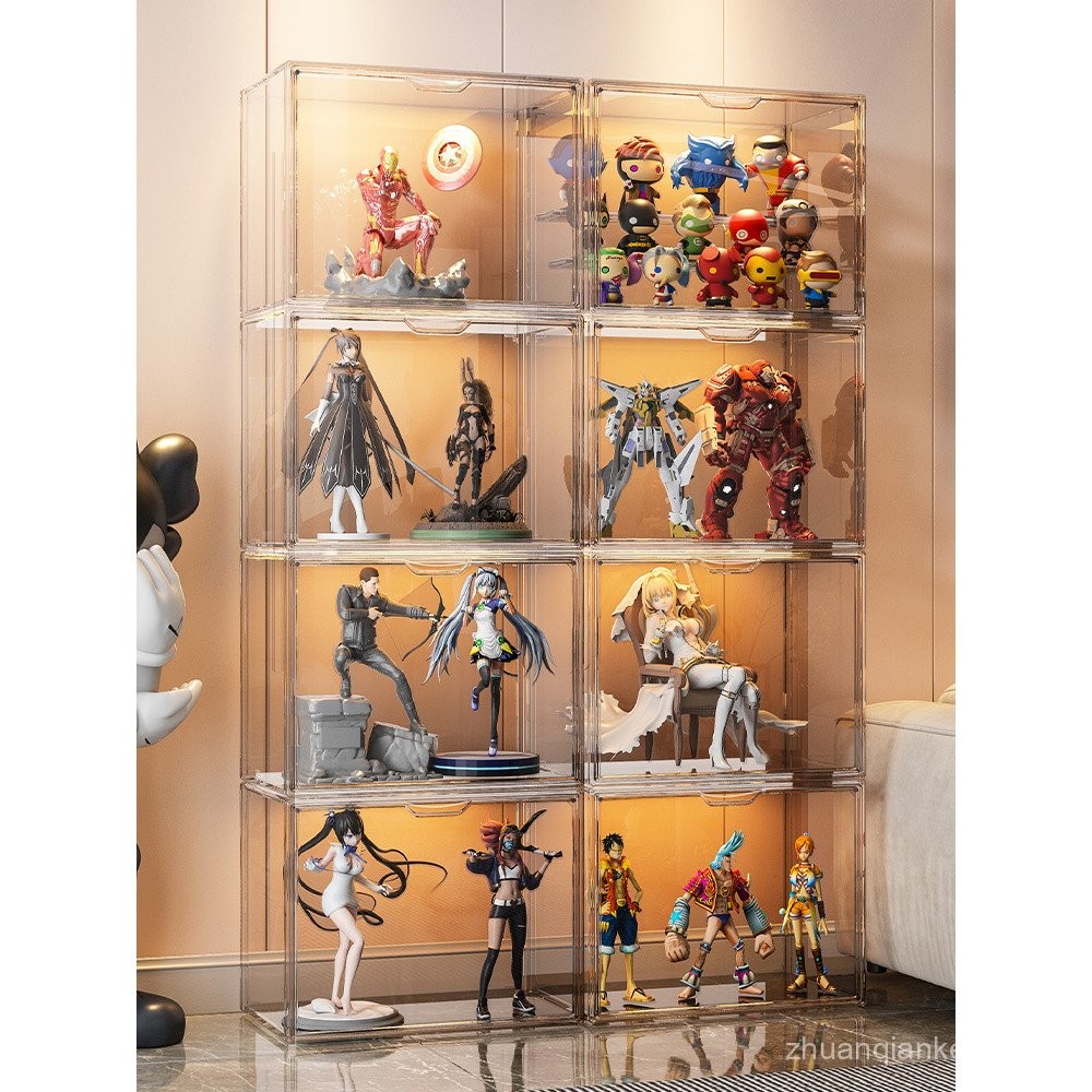 Gundam Figure Display Cabinet Home Use Lego Anime Storage Display Stand ...