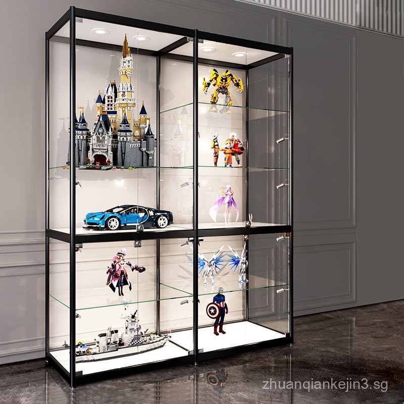 Hand-Made Display Cabinet Transparent Glass Showcase Dustproof Display ...