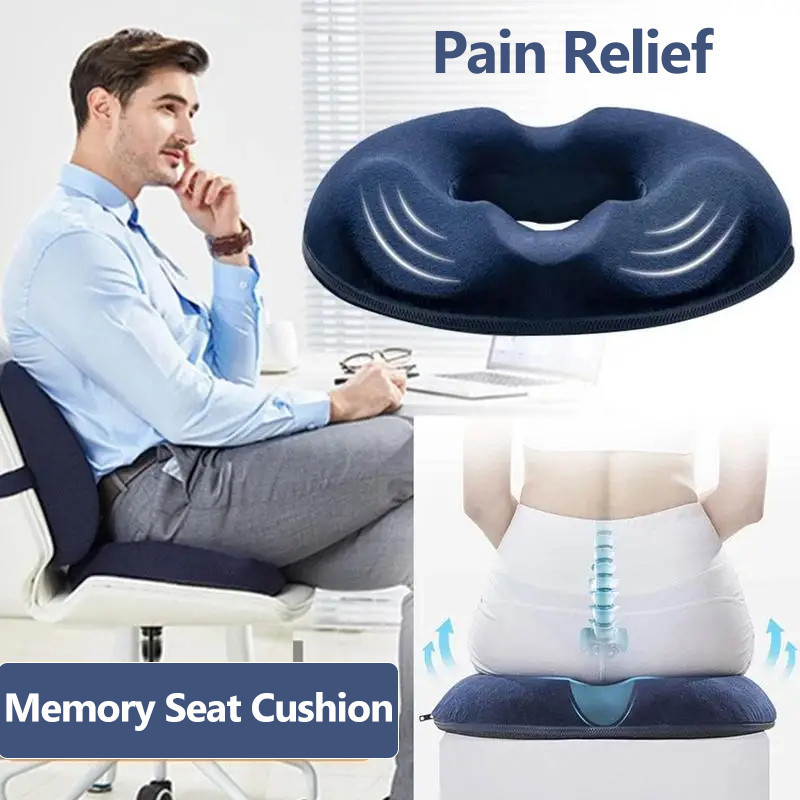 Hemorrhoid Seat Cushion Memory Foam Seat Cushion Wheelchair Home Office ...