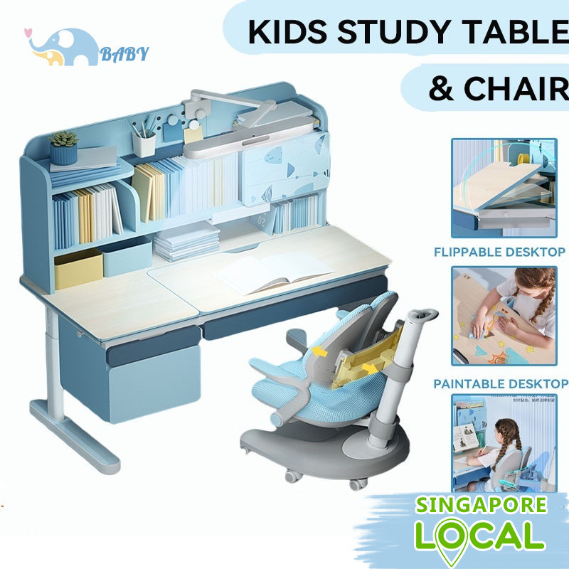 Baby Study Table Desk School-Age Kids Study Table Primary School Junior ...