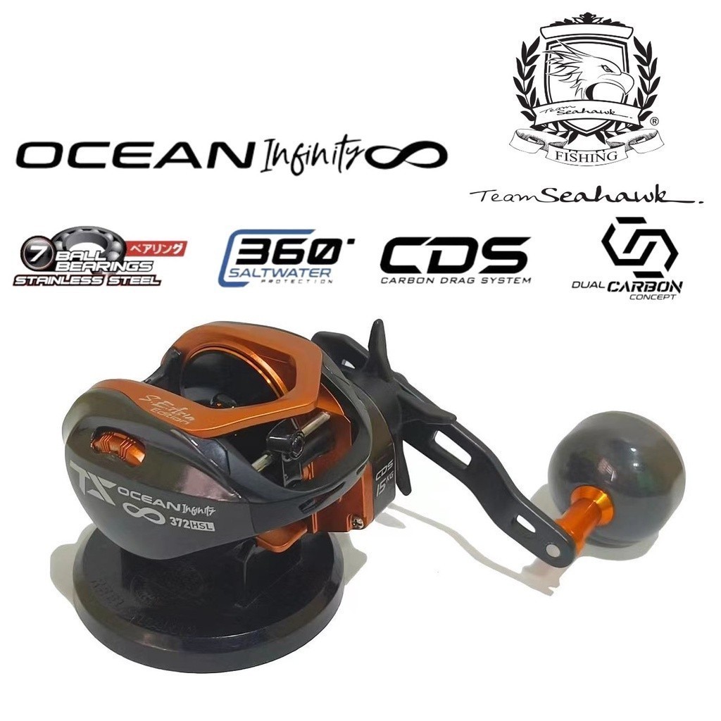 TEAM SEAHAWK OCEAN INFINITY JIGGING FISHING REEL | Shopee Singapore