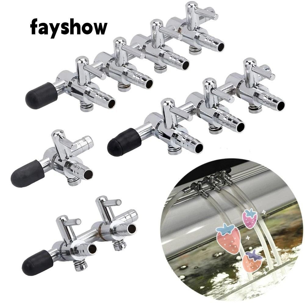 FAY Air Valve, 1 2 3 4 5 Way Stainless Steel Aquarium Air Splitter, Air ...