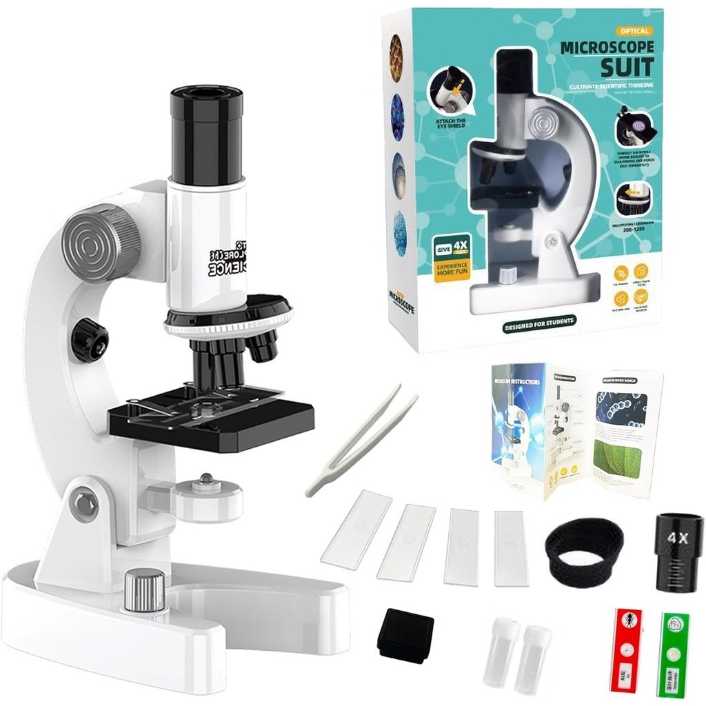 Up to 4800X Zoom Microscope for Kids High Magnification Biological ...