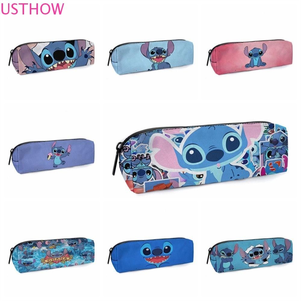 USTHOW Stitch Pen Bag, Lilo & Stitch Cartoon Figure Stitch Pencil Case ...
