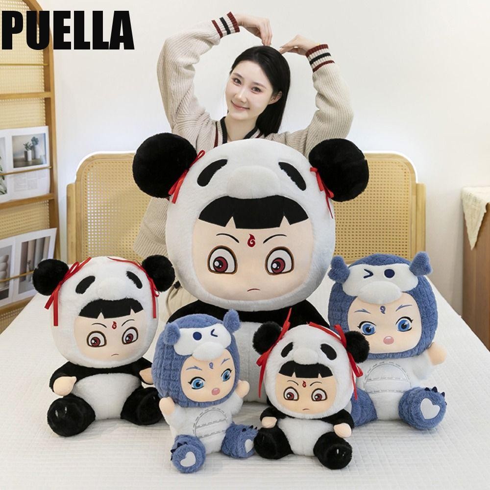 PUELLA Nezha Panda Plush Toys, PP Cotton Ao Bing Nezha2 Plush Doll ...
