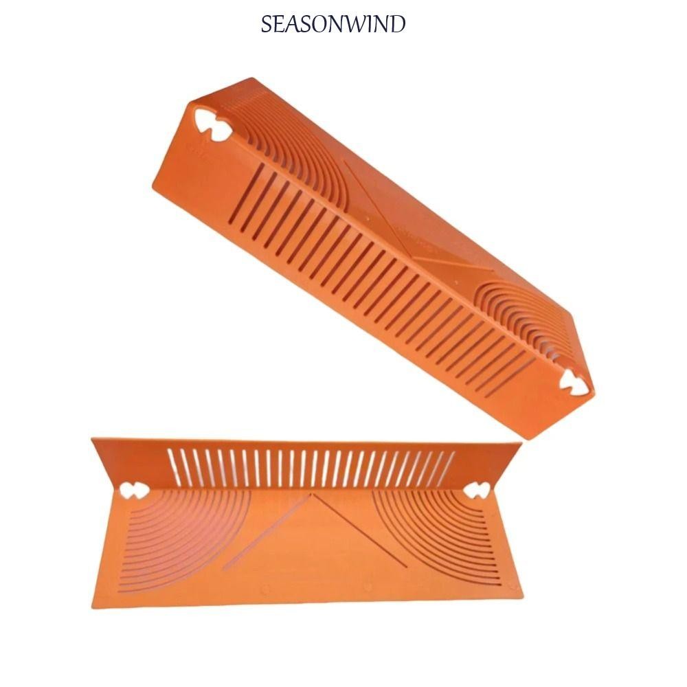 SEASONWIND Square Tube Folding Ruler, Plastic Multifunction Four-sided ...