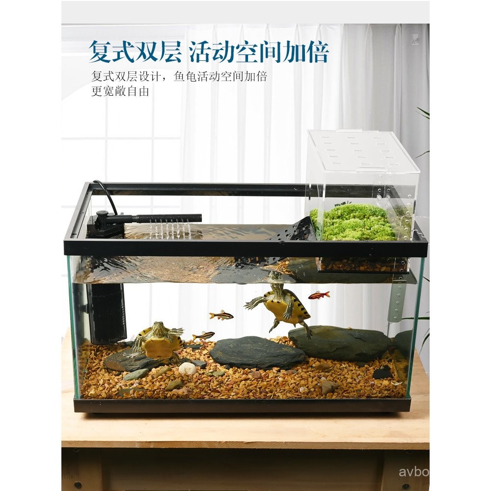 Turtle-Specific High Water Level Hook-Type Basking Warm House Deep ...