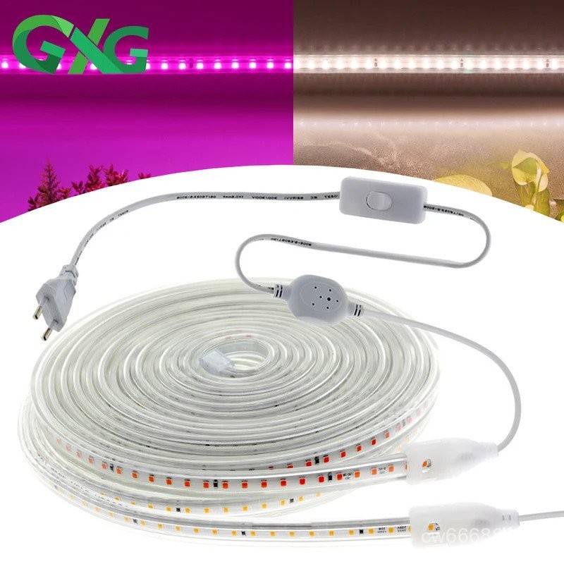 Grow Light Strips Full Spectrum 220V Phyto Lamp Waterproof LED Strips ...