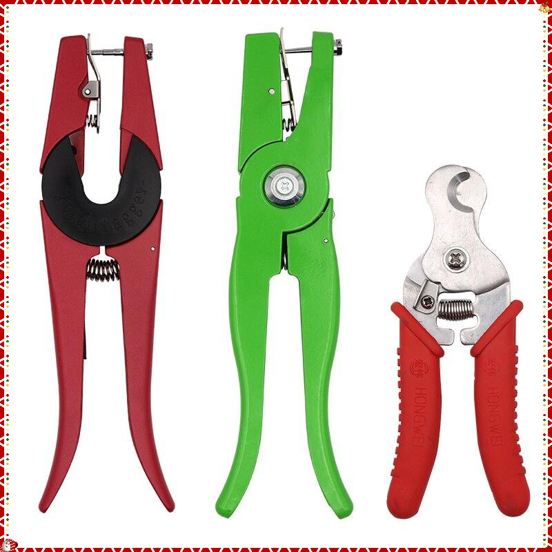 1Pcs Ear Tag Clamp Cutter Pliers Tag Applicators Farm Animal Metal Ear ...