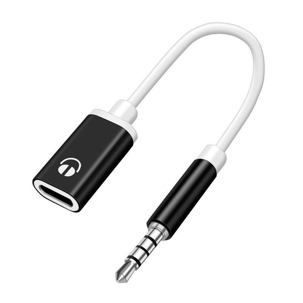 3.5mm Male To Type C Female Audio Cable Cord Round Head Adapter Cable ...