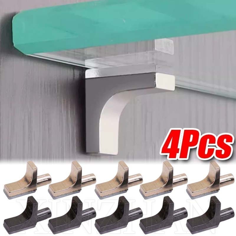 4PCS Glass Partition Fixing Pin Pegs - Shelf Support Peg With Nonslip ...