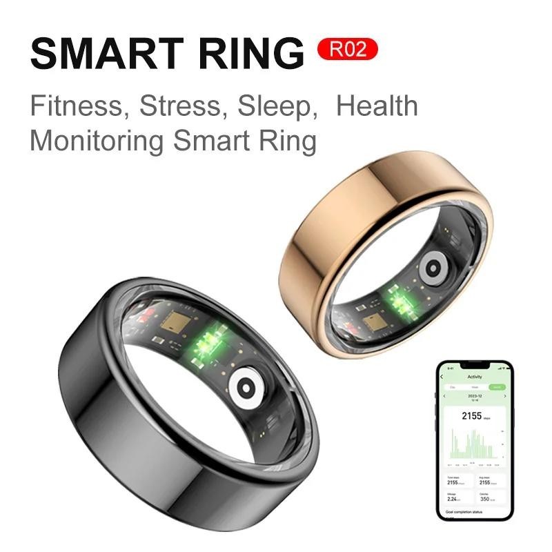 COLMI R02 Smart Ring Military Grade Titanium Steel Shell Health ...
