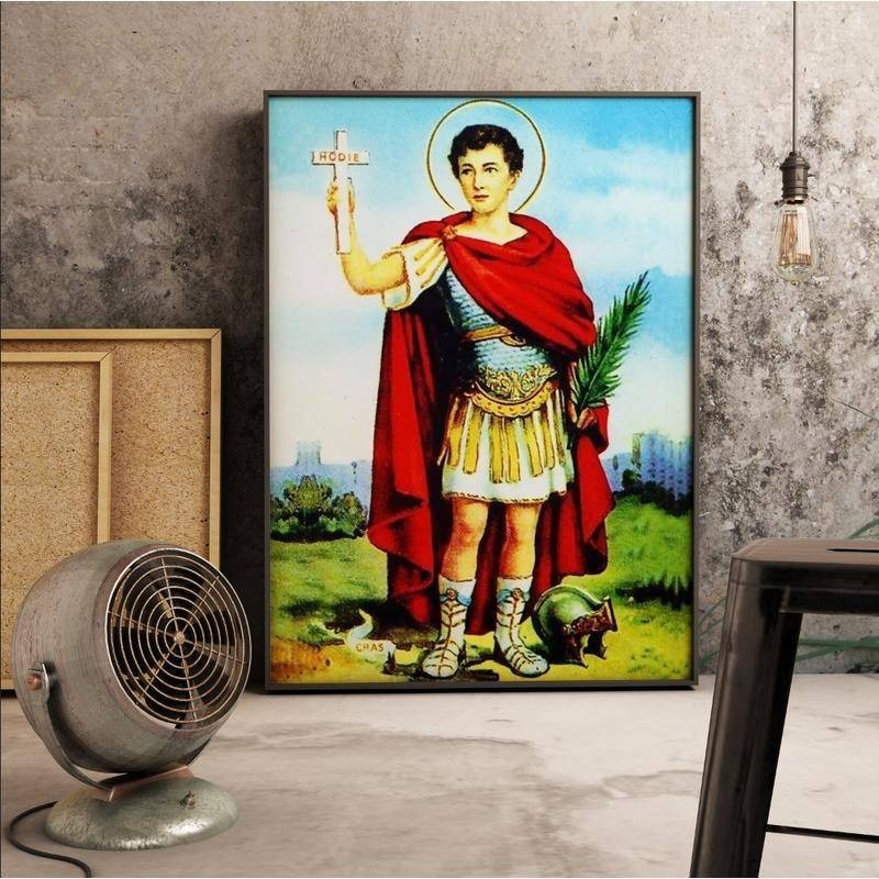 Saint Expeditus - Saint Expedite canvas prints christ posters For Wall ...