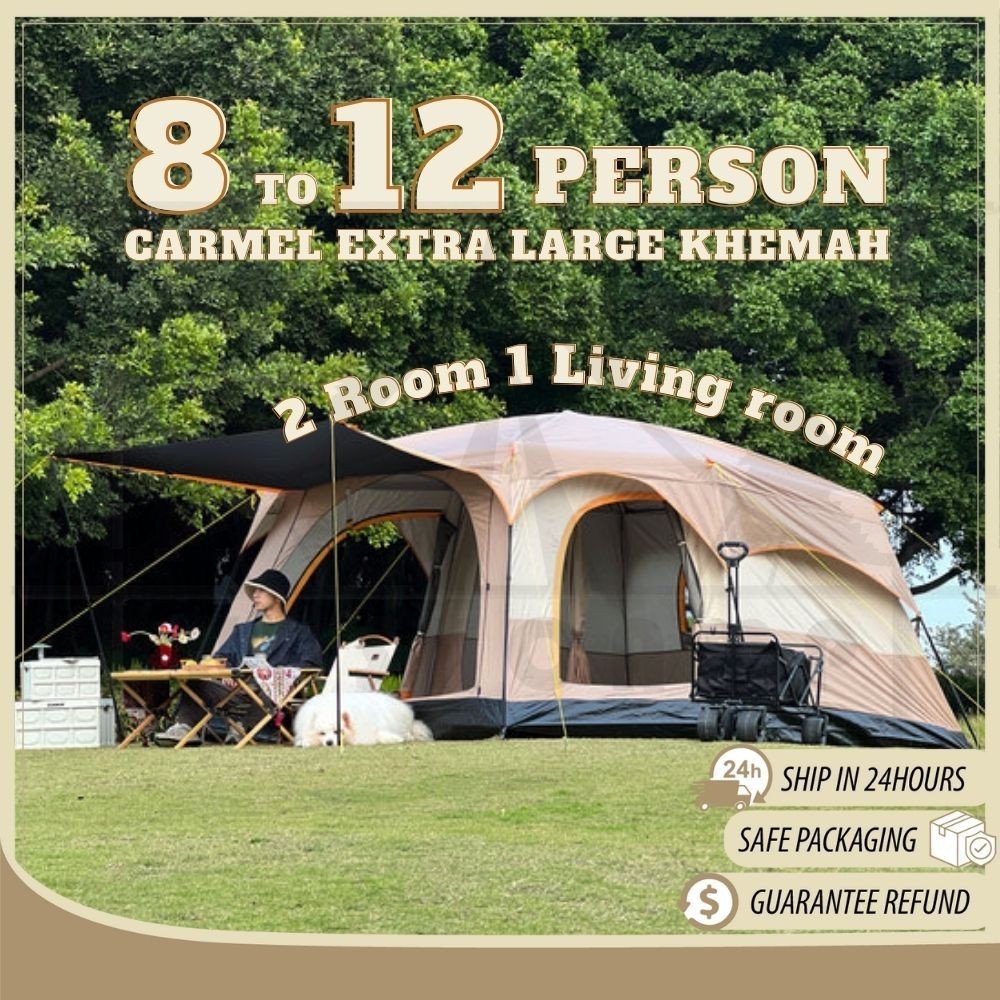 Family Camel Camping Khemah Besar 8 to 12 Person Tents Murah Kemah ...