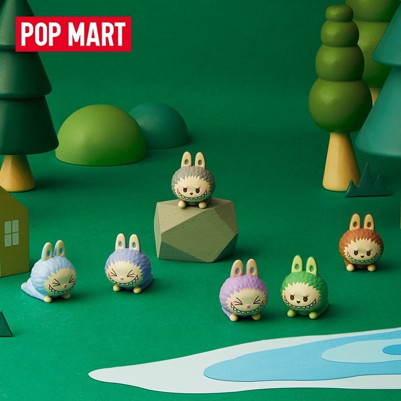 (((6pcs) Popmart Pop bean Labubu THE MONSTERS Forest Lying Series Doll ...