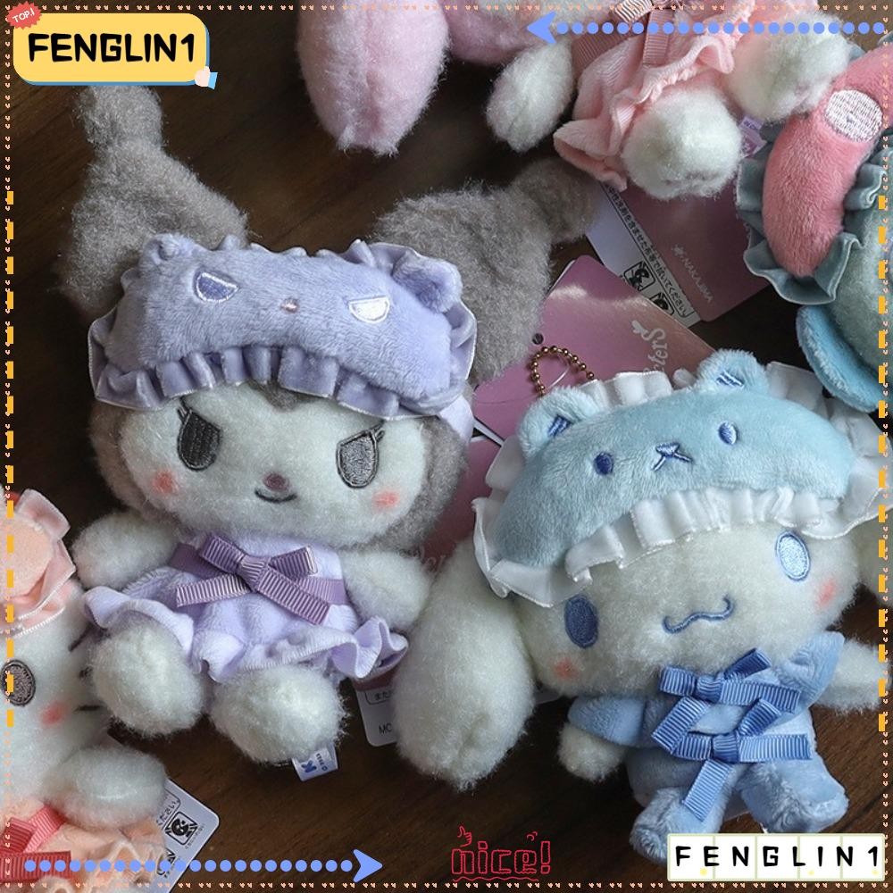 FENGLIN Sanrio Doll Keychains, Kuromi Kitty Cinnamoroll Hangyodon ...
