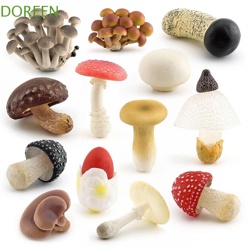 DOREEN Fungus Figurines, Vegetable Model Matsutake Oyste Simulation ...