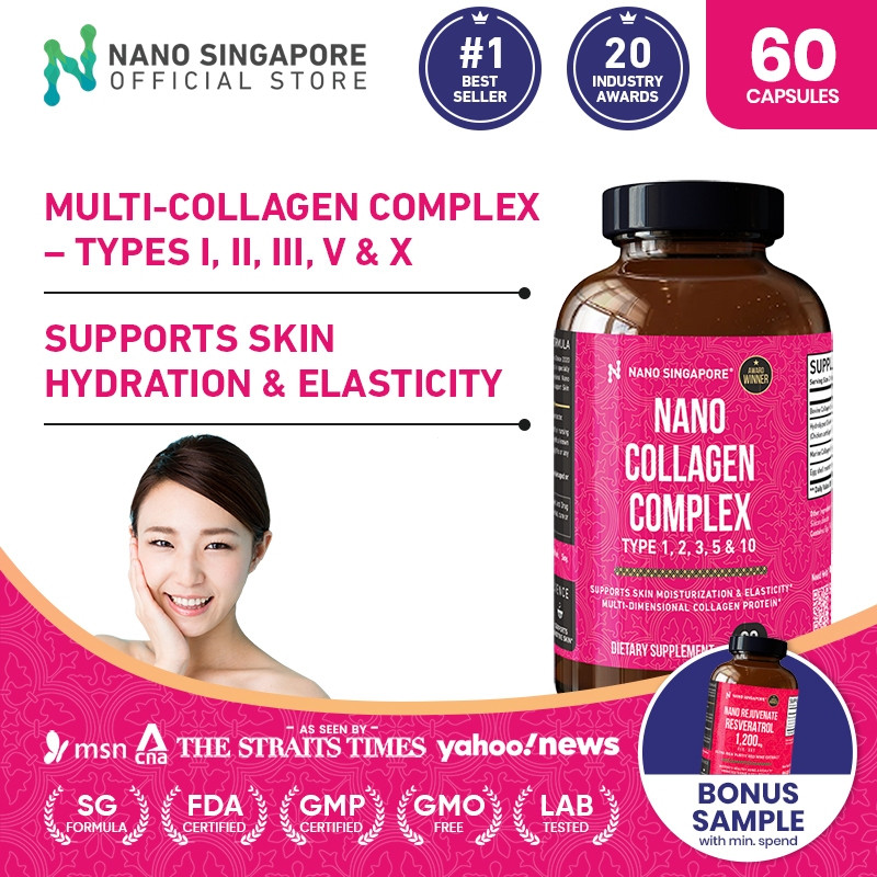 Collagen Complex Nano Collagen Types 1, 2, 3, 5 & 10, Max Collagen ...