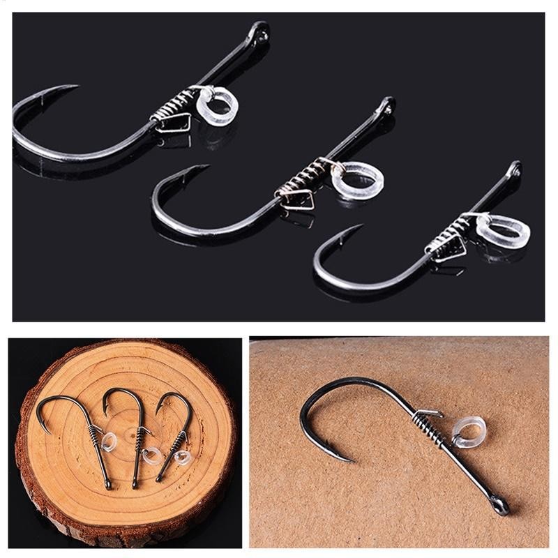 Sea fishing lure fishing perch hook hanging live shrimp hook spring ...