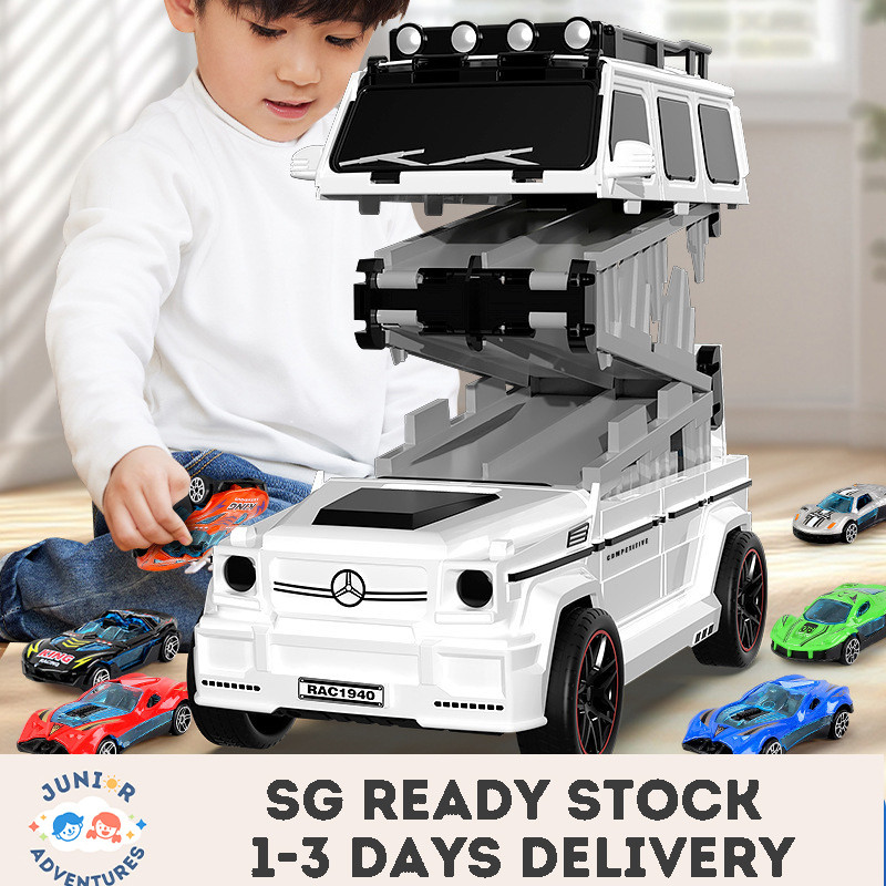 Transforming track car toy car storage toys children toy container ...